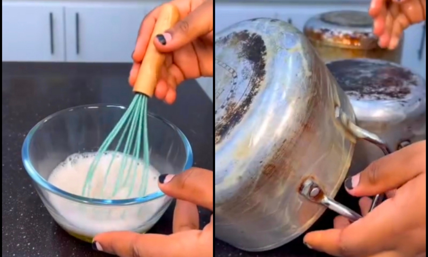 Kitchen Cleaning Tips | Jala Bartan Kaise Hoga Saaf Upay in Hindi ...