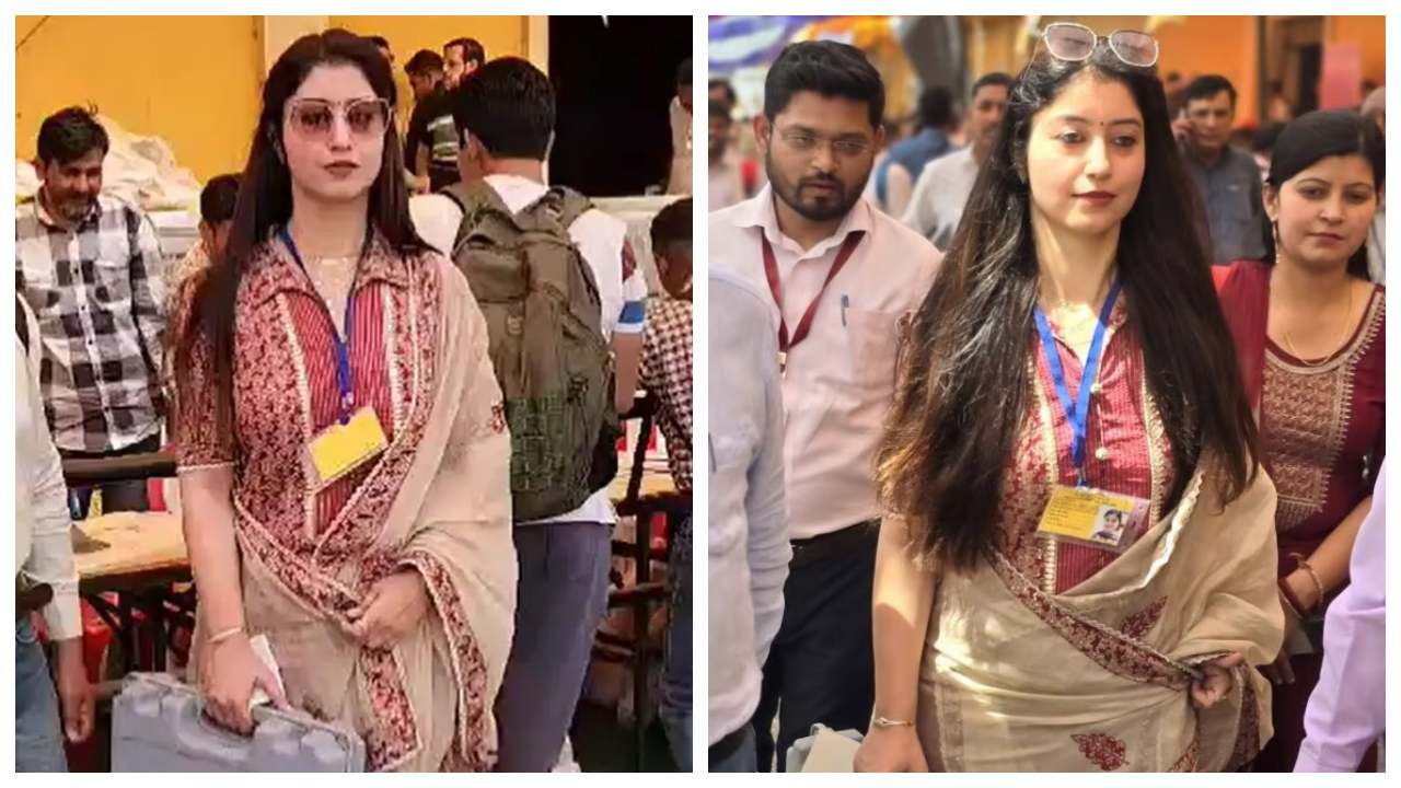 Lok Sabha Election 2024 | Viral Female Polling Officer | Isha Arora ...