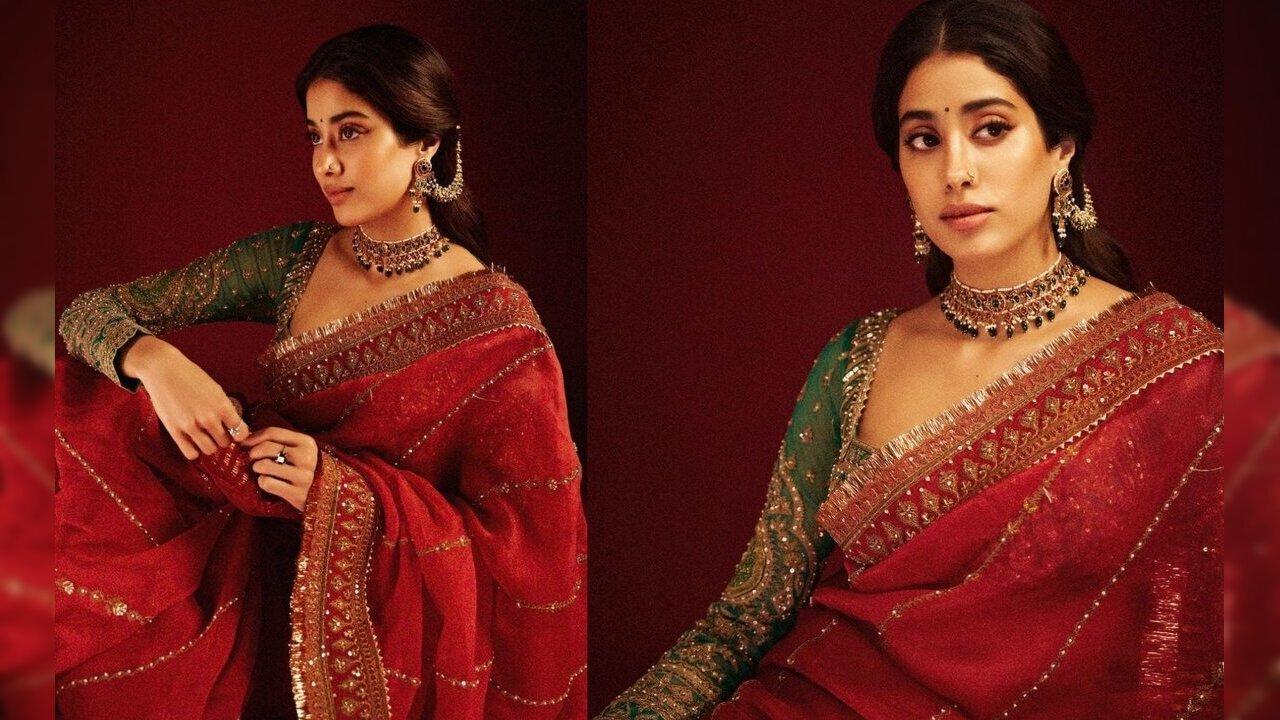 Hartalika Teej Look Idea| Janhvi Kapoor| Janhvi Kapoor Saree Look For ...