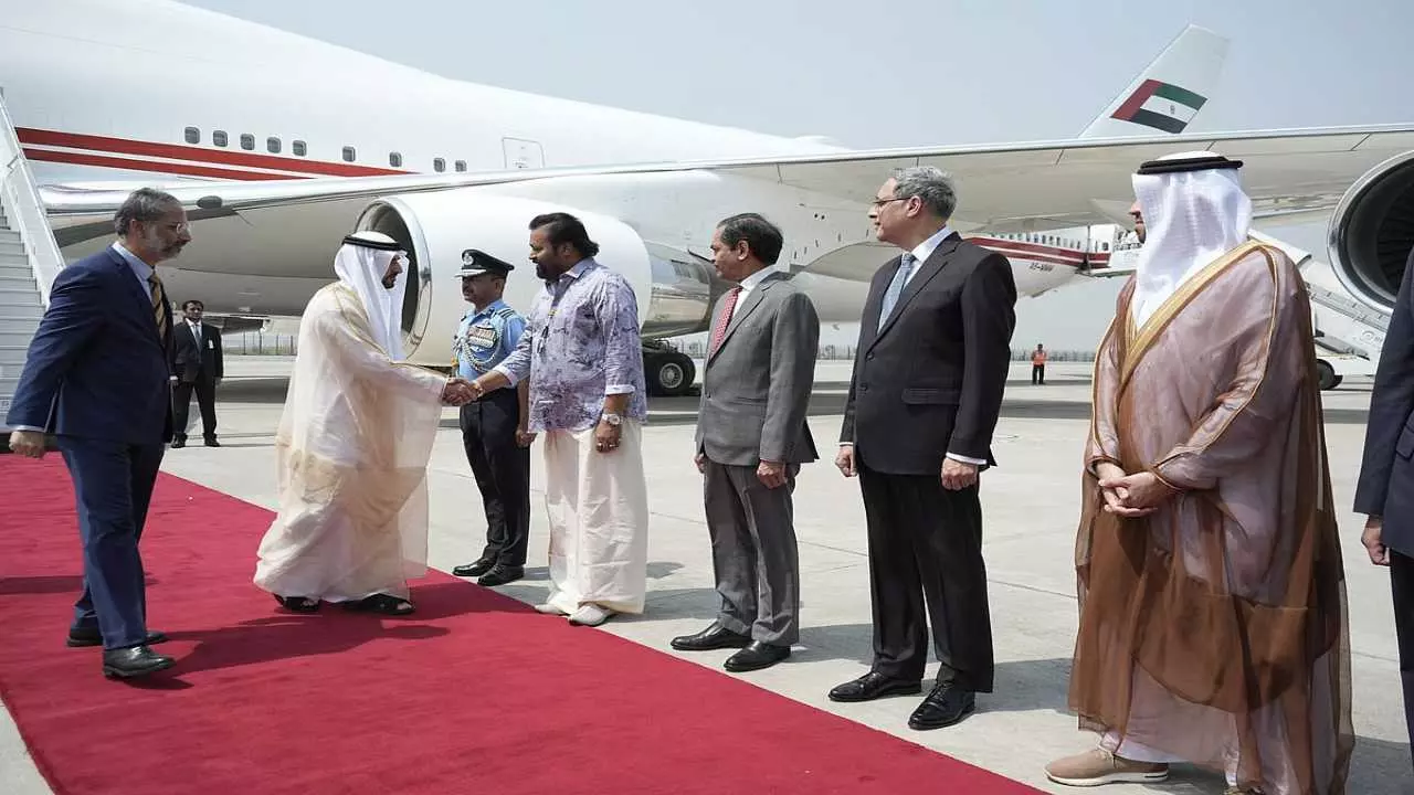 Sheikh Hamdan Arrives in India | Prince Sheikh Hamdan India Visit ...
