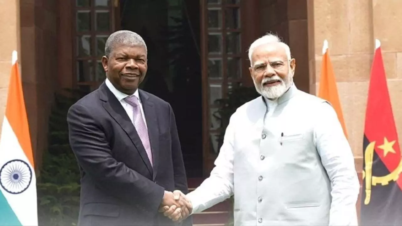 PM Modi Angola President Meeting| Angola President| PM Modi Hyderabad ...