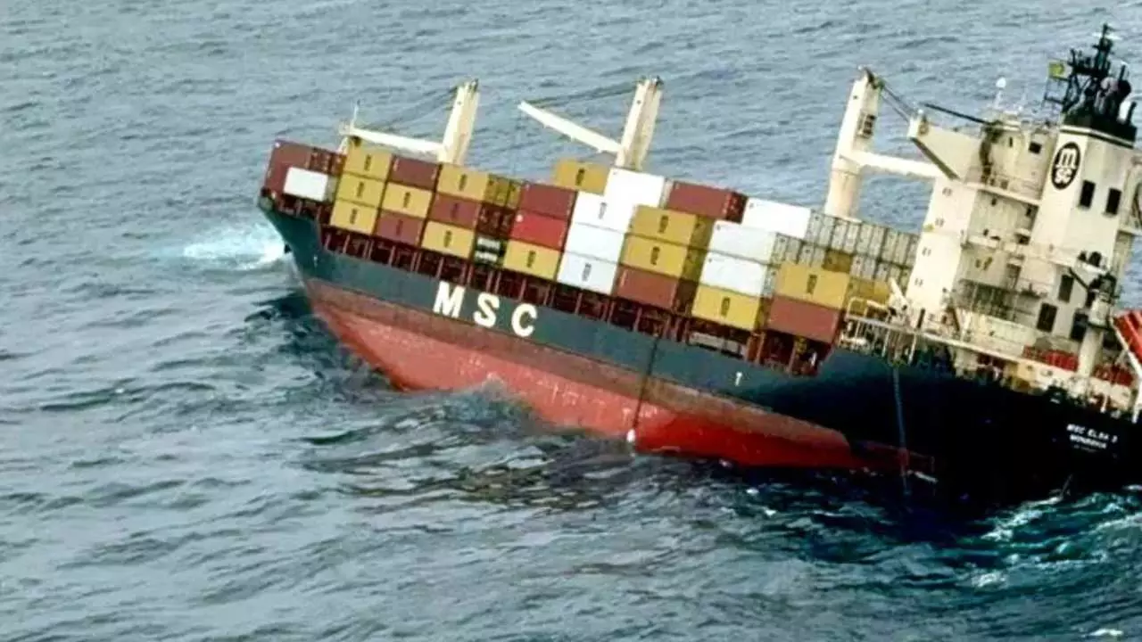 kerala Ship Accident|Ship sinks off Kerala coast Risk of leakage of ...
