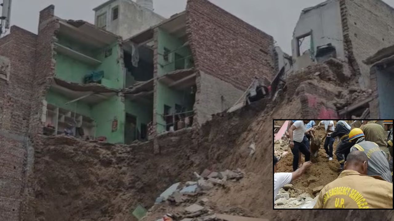 Mathura building collapse| mathura accident news|UP building fall| Govind Nagar news| Maya Teela ...