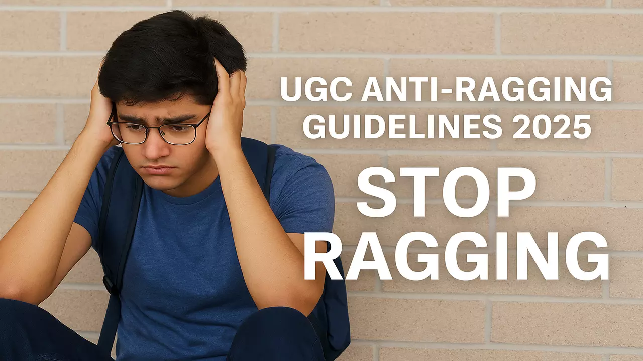 UGC Anti Ragging Guidelines 2025 Rules. Say no to ragging | UGC Anti ...