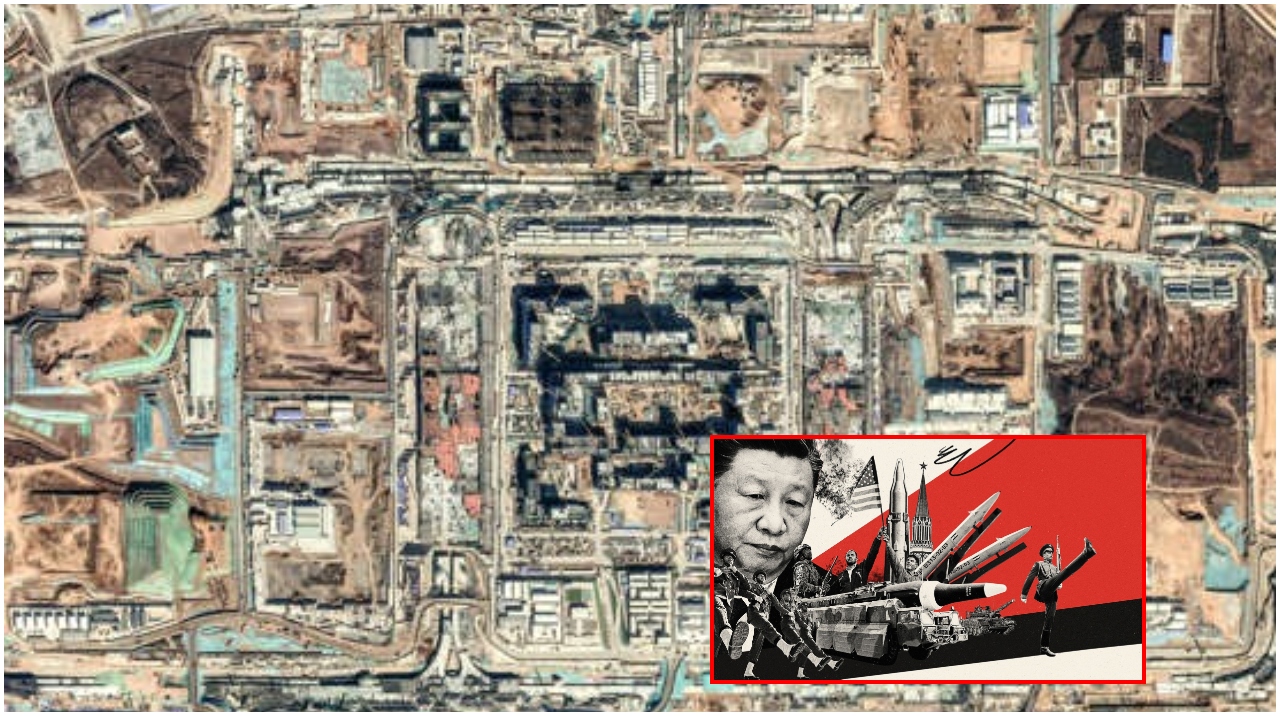 China Military City World War 3 Pentagon 10x bigger Secret base Beijing ...