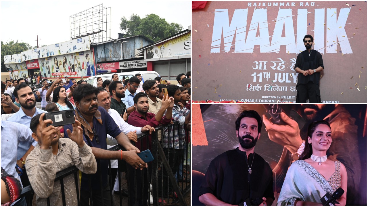 Actor Rajkumar Rao reached Lucknow with actress Manushi Chillar song ...