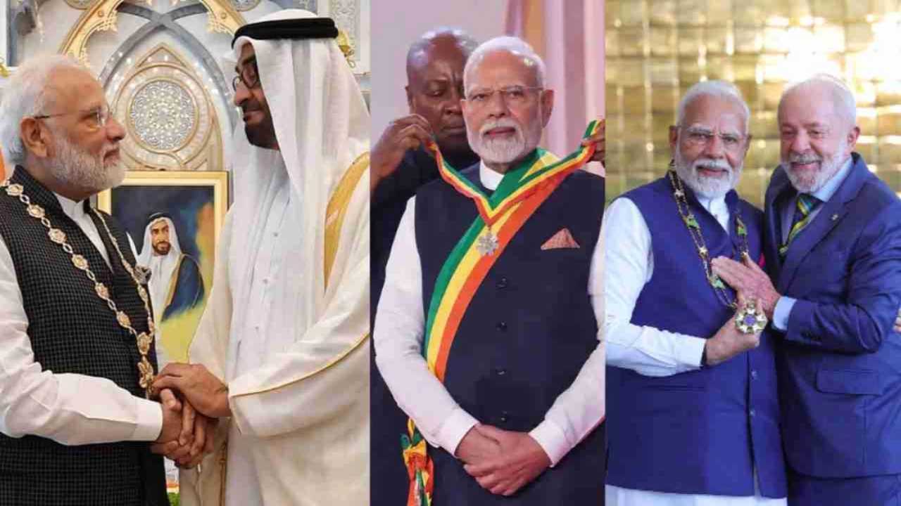 PM Modi international awards, Modi receives 27 global honors, Modi ...