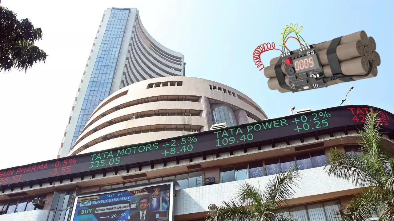 Time bomb is ticking! Threat of a big explosion in Mumbai BSE at 3 pm, not 1-2 but 4 RDX bombs ...