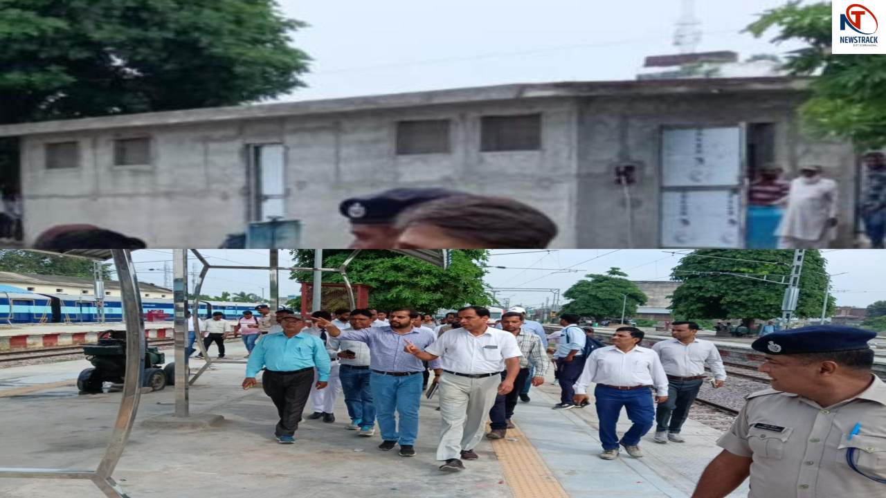 On the arrival of DRM, the pit on the main road was filled| Hardoi News | Hardoi News: DRM के ...