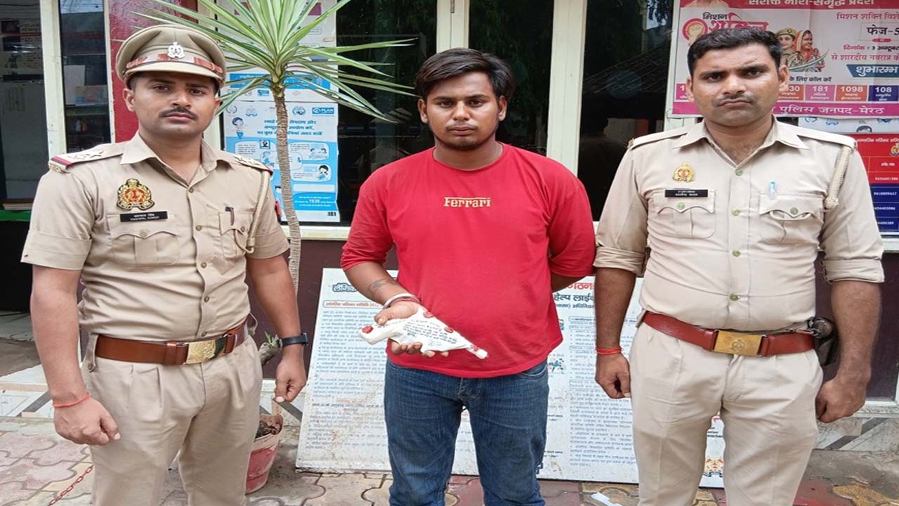 Meerut Murder Solved in 6 Hours | Mayank Tyagi Arrested with Gun | Puthi Village Crime News ...