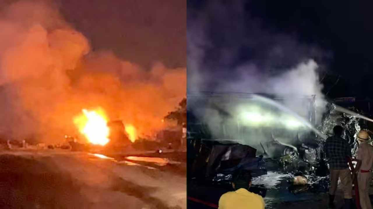 Massive Explosion on Jaipur-Ajmer Highway: LPG Truck and Chemical ...