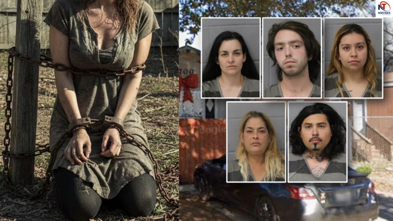 Half-naked woman bound with chains horrific torture shocking case from ...