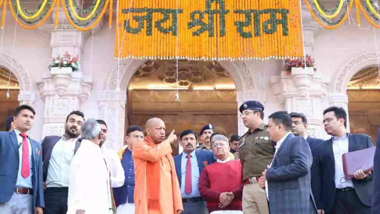Ayodhya Ram Mandir Dhwaja Rohan Live Update | Ayodhya Temple Security ...