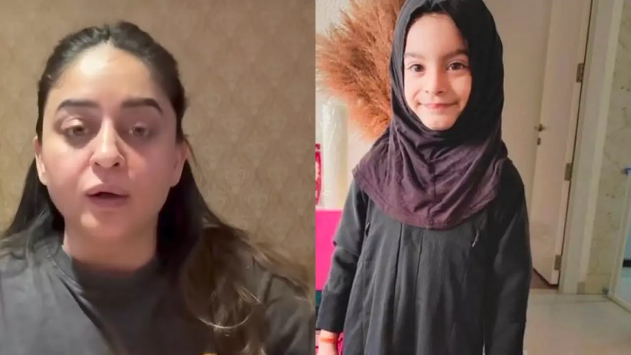 Mahi Vij Daughter Tara Wearing Muslim Dress| Mahi Vij Nadim Nadz ...
