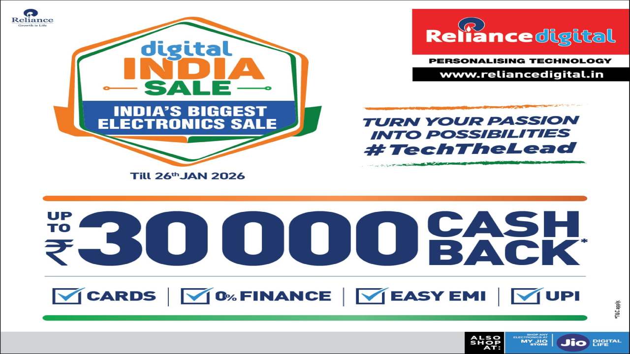 Reliance Digital India Sale 2026 Offers Big Discounts & Cashback ...