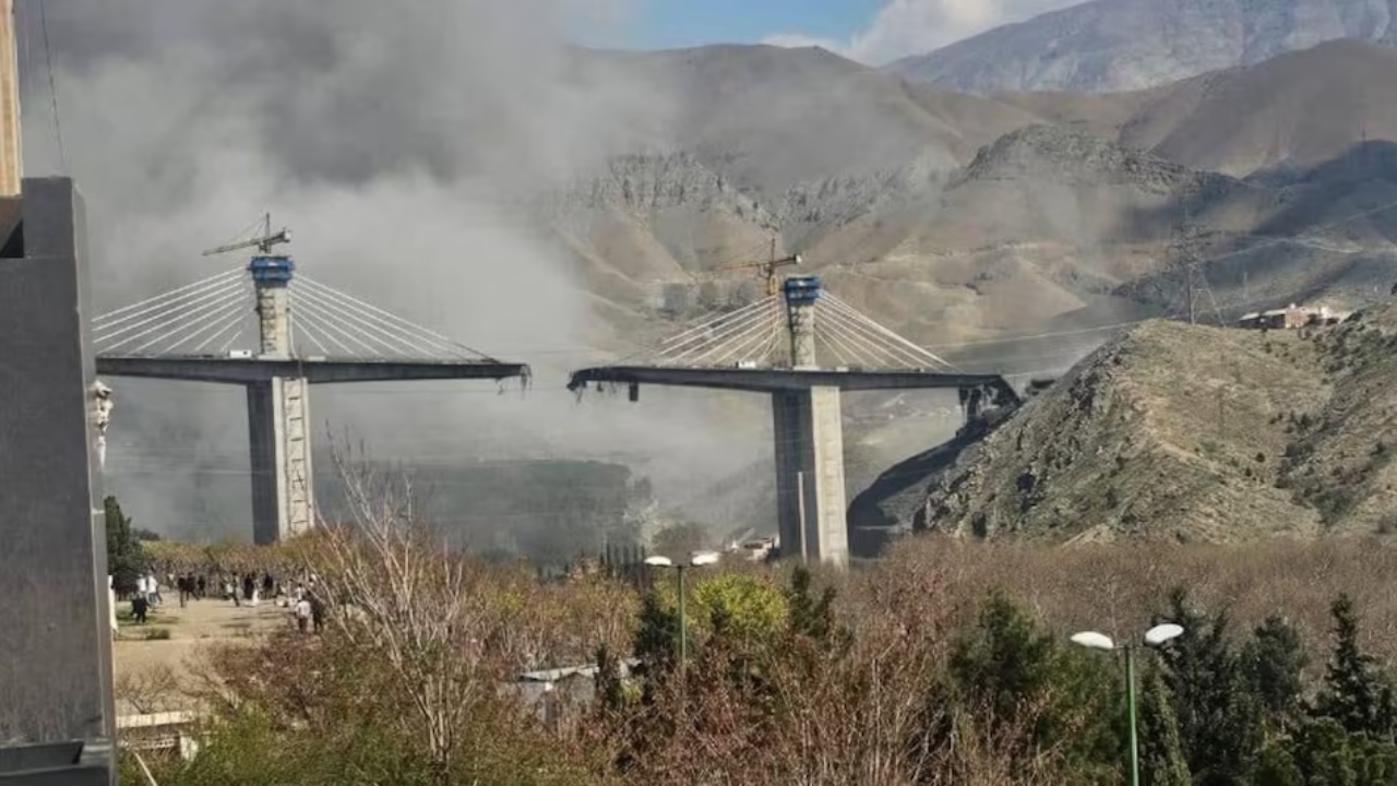 Iran's B1 Bridge Destroyed: US-Israel Strike Shakes Alborz | Middle ...