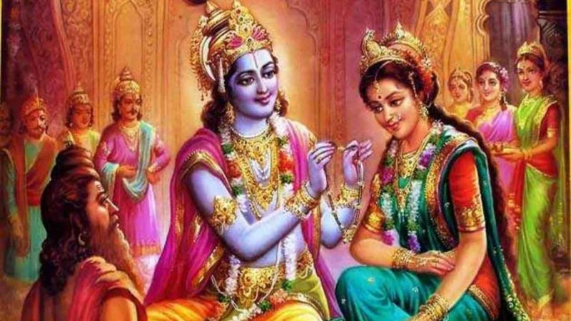 shree krishna 8 wives rukmini satyabhama satya jambavanti kalindi ...