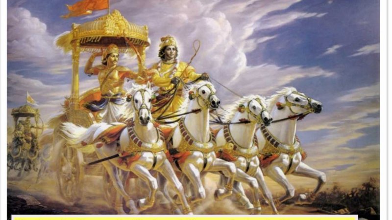 shrimad bhagwat geeta adhyay 1 pushpika bhag 8 arjun and shree krishna ...