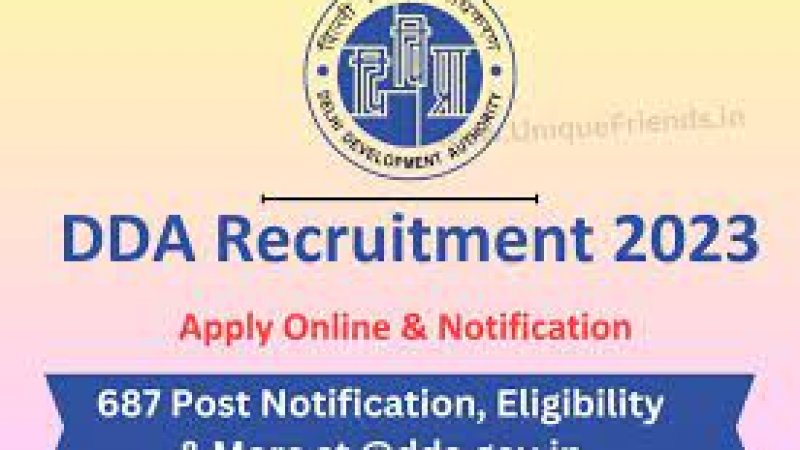 delhi development authority recruitment 2023 know the last date ...