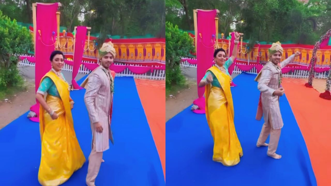 rupali ganguly dance video anupama offscreen masti with her son samar ...
