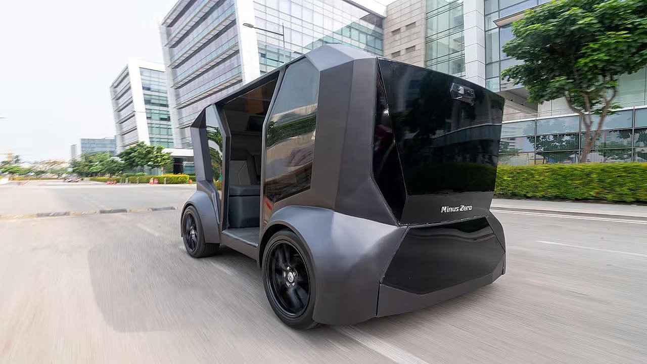 this car will run without the drivers help minus zero startup company ...