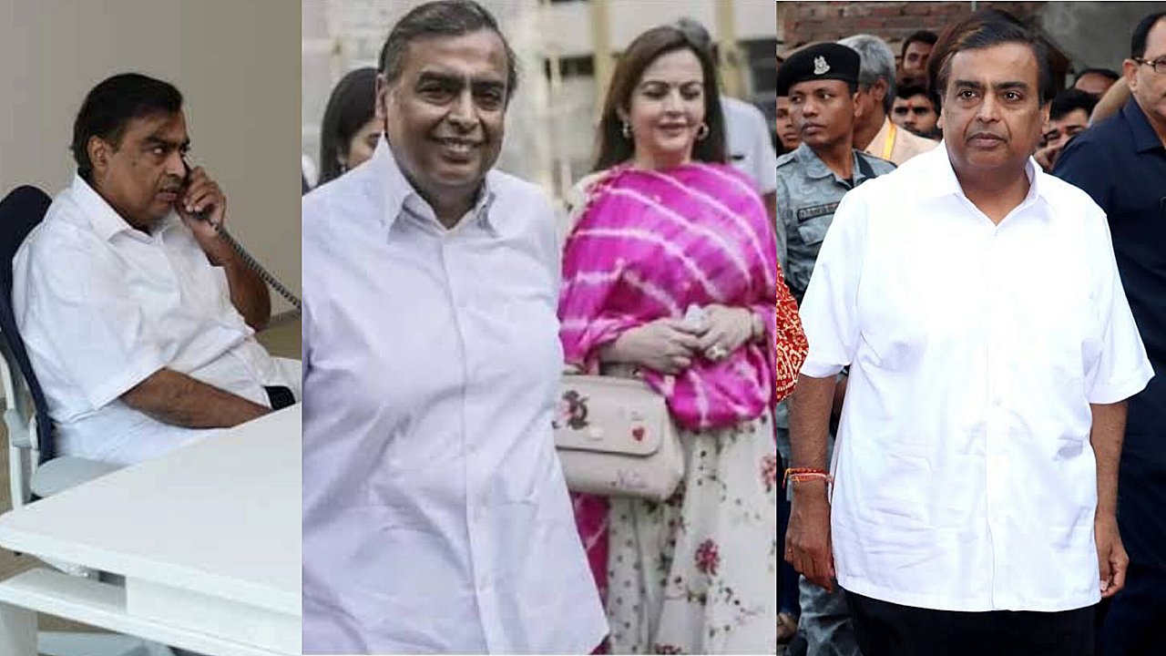 mukesh ambani white shirt billionaire business tycoon always looks in ...